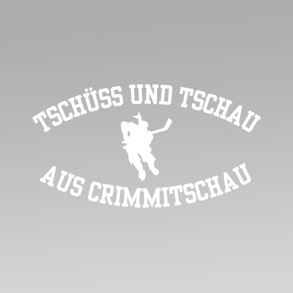 Autoaufkleber Tschüss und Tschau weiß